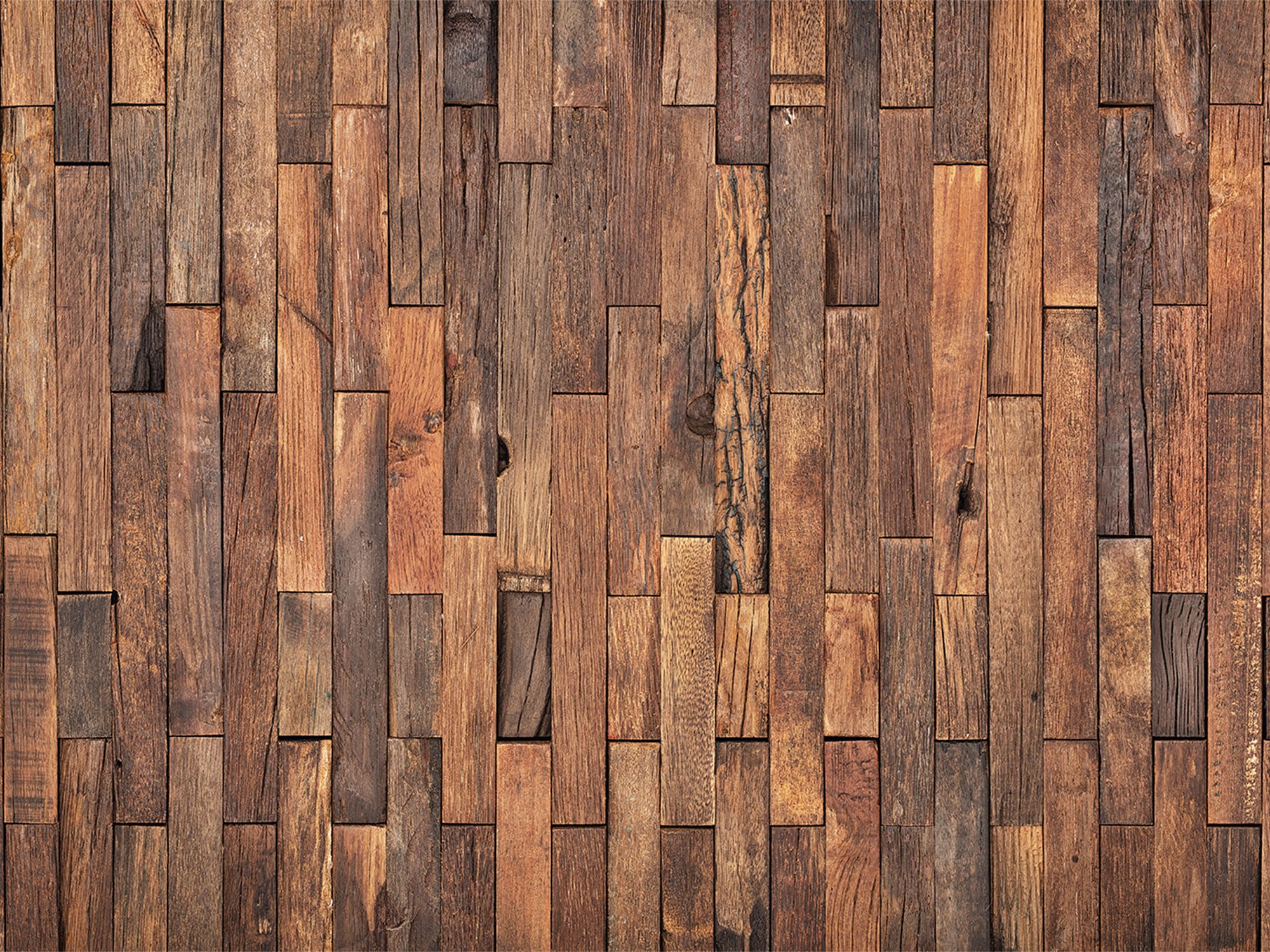 Rustic Wood Panel Wallpaper Mural: Textured Brown Woodgrain - Etsy