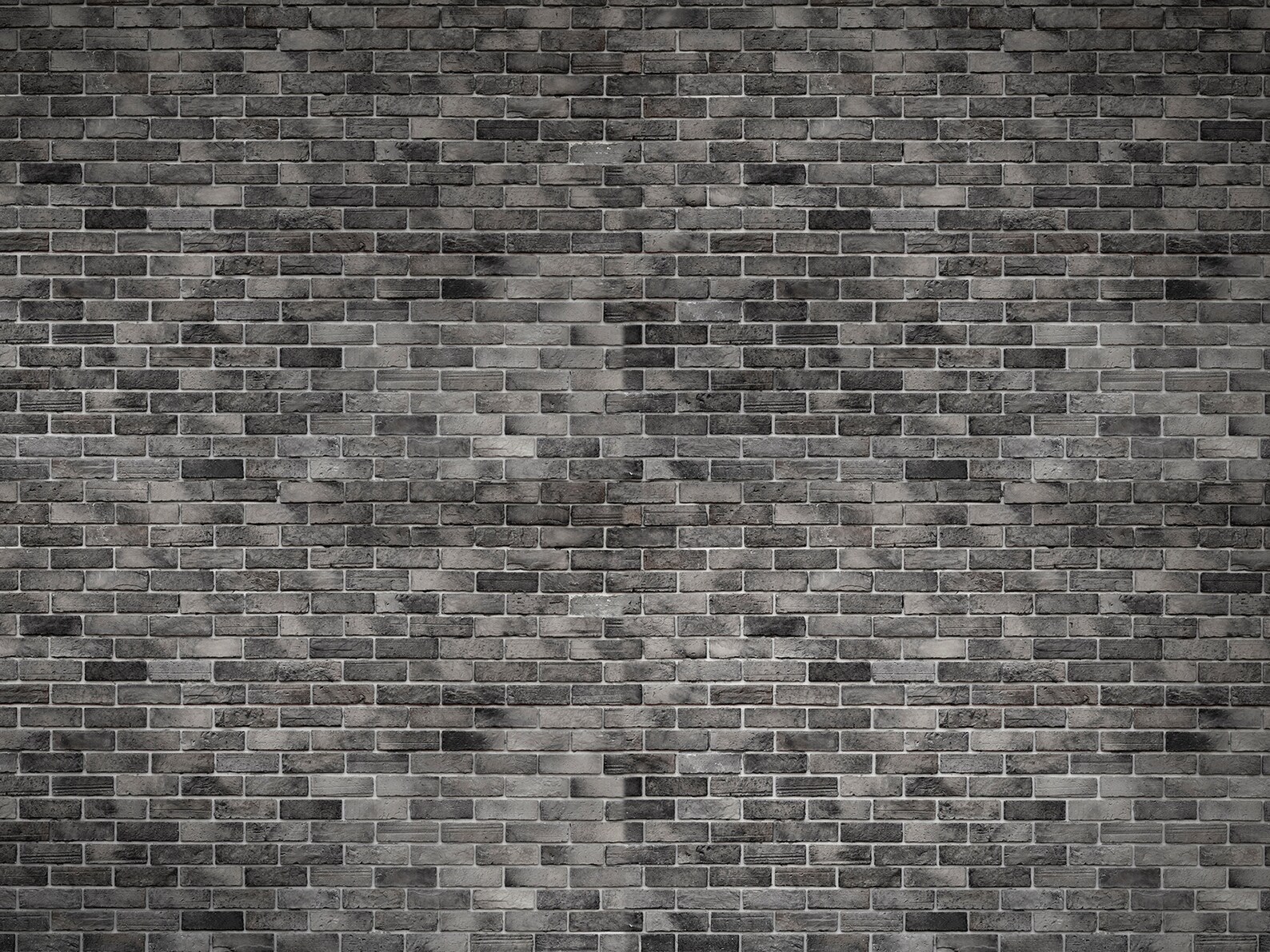 Black and Grey Brick Wall Mural | Modern Brick Texture Paper Wallpaper ...