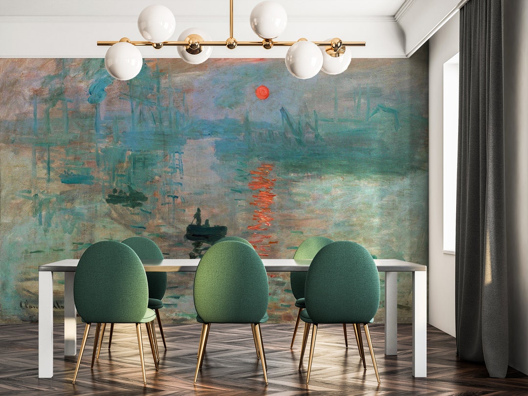 Sunrise Impression by Claude Monet Wall Mural | Painting Paper ...