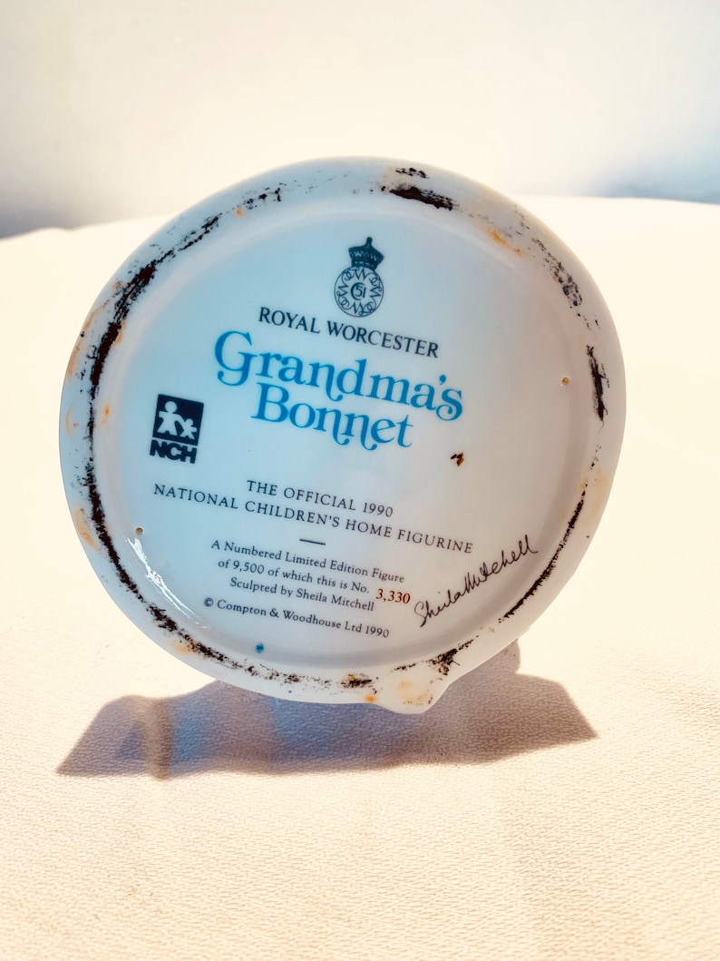 Royal Worcester Limited Edition 'grandma's Bonnet' - Etsy