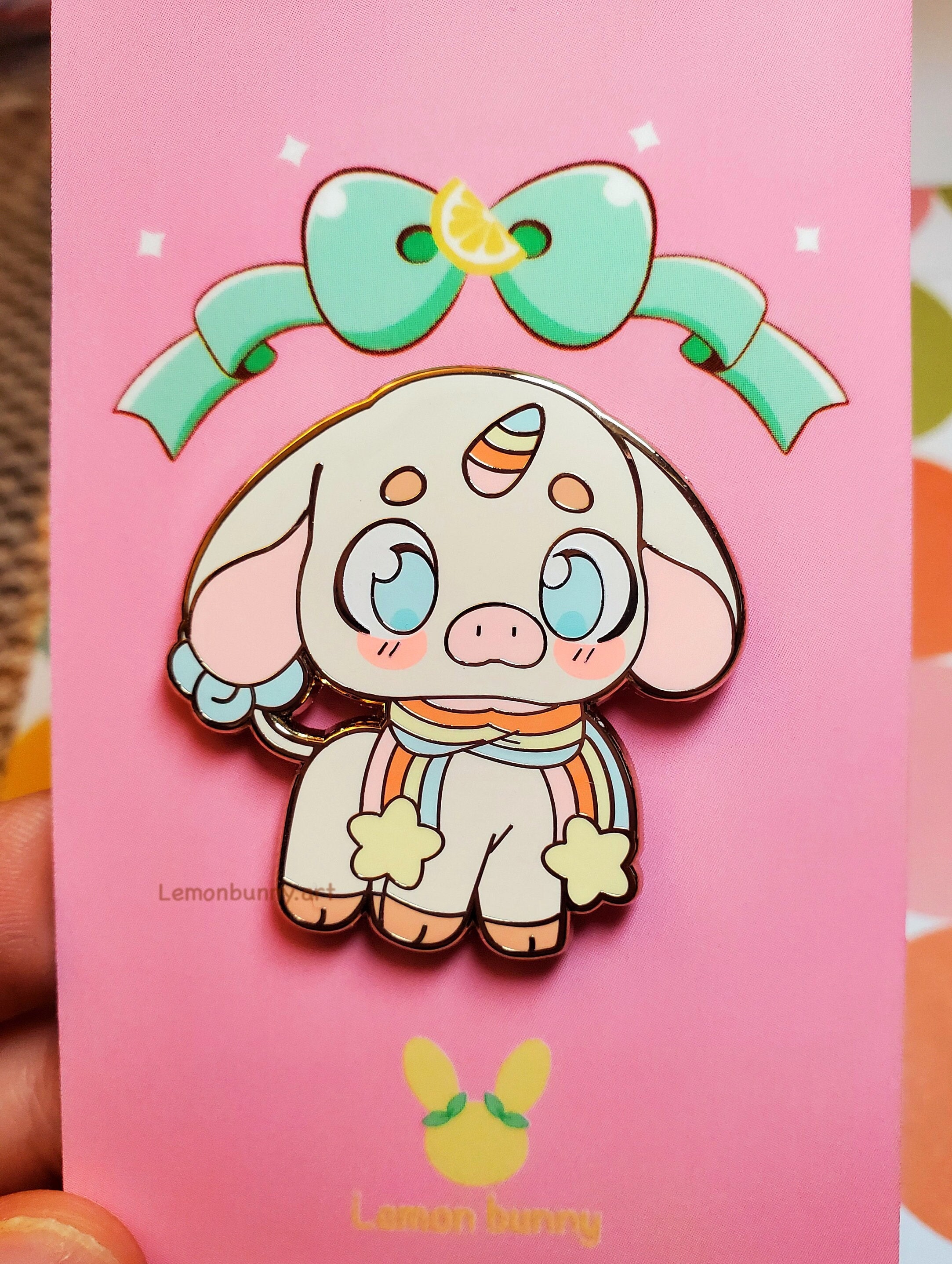 Rainbow Cow Enamel Pin Cow Enamel Pin Cute Pin Bag Accessory Gift Idea ...
