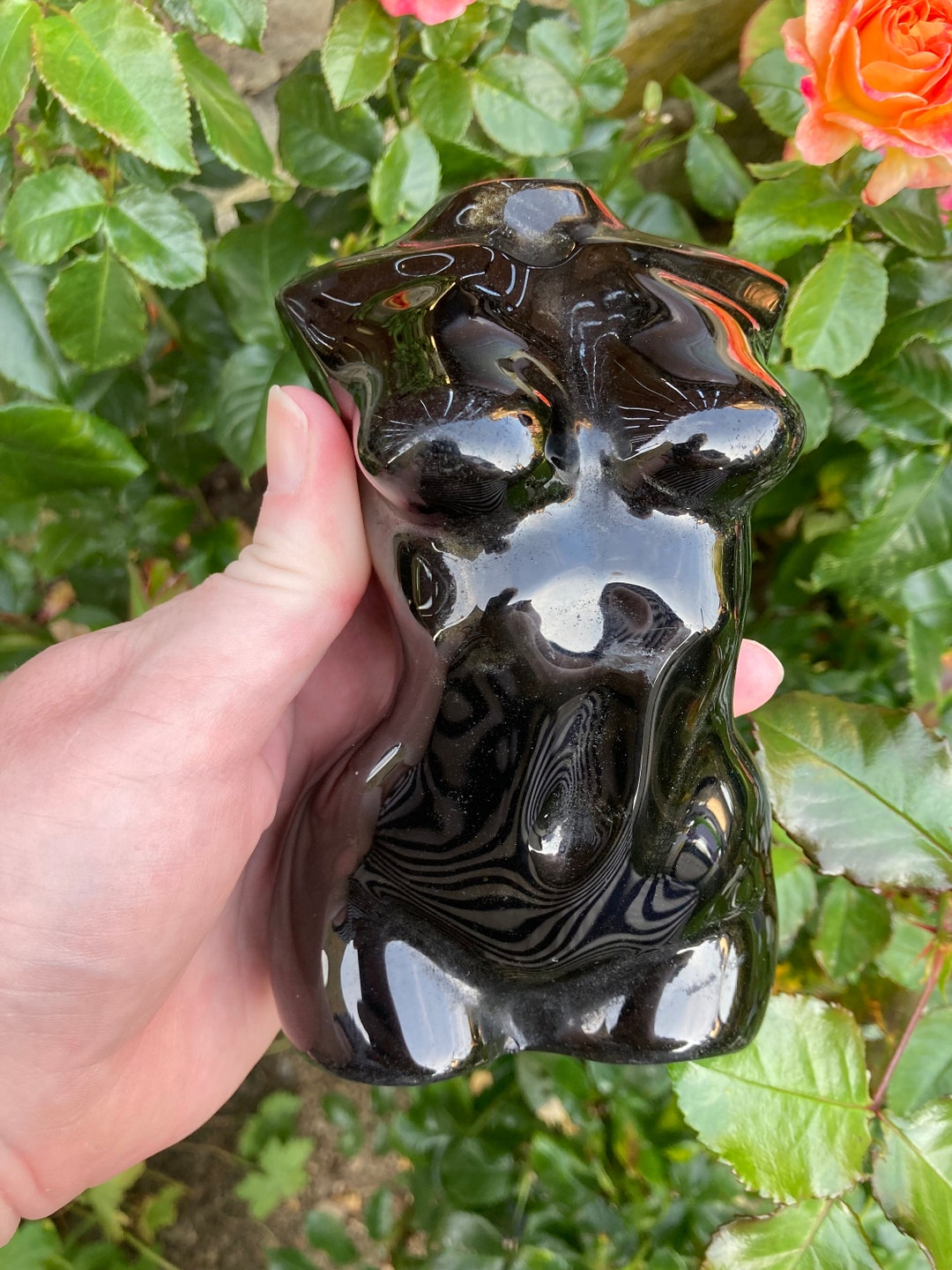 Gold Obsidian Chunky Lady Body Goddess Female Form 14cm - Etsy