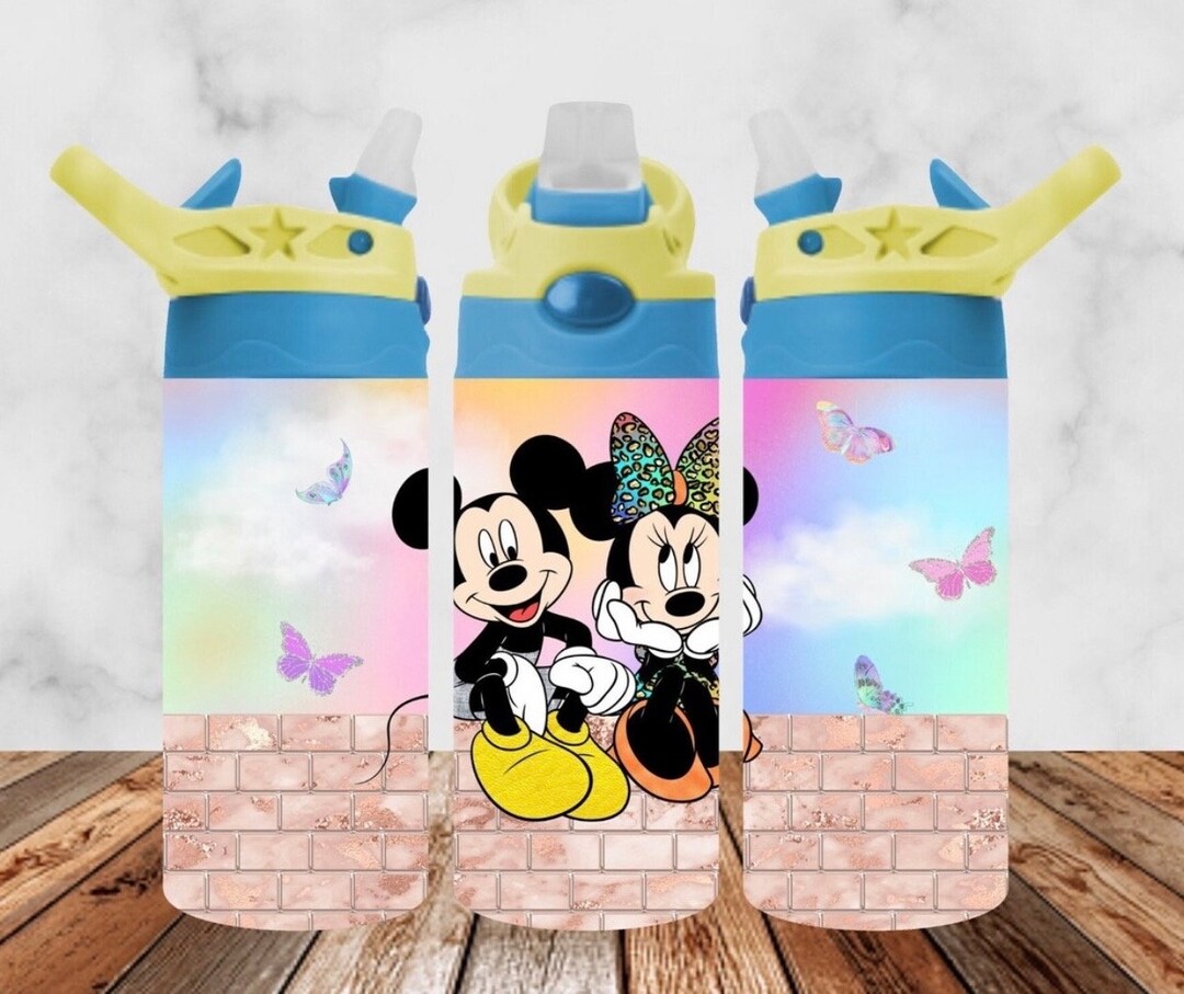 Disney Minnie Mouse & Mickey Mouse Butterflies 12oz Stainless Steel ...