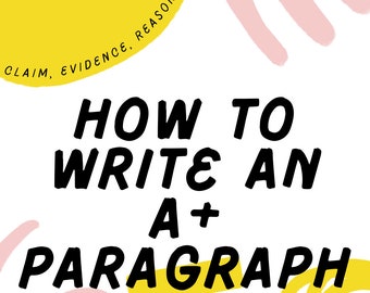 Paragraph Poster, English Poster, PETAL Poster, Classroom Poster ...