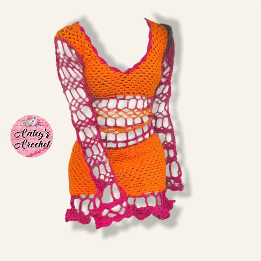 Hand Crocheted Felicity Shagwell Costume - Etsy