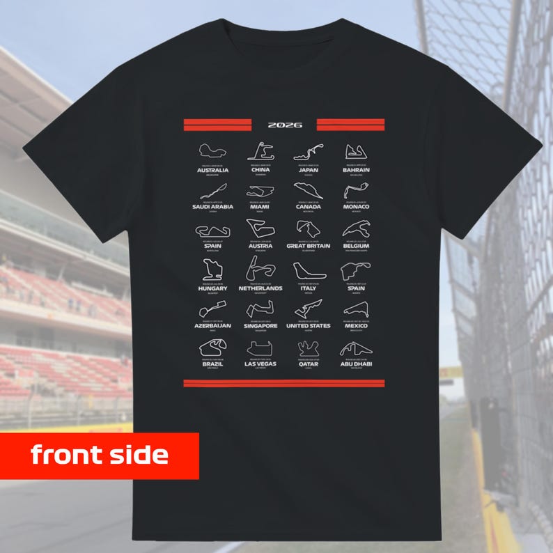 F1 2026 Season | Formula One T-shirt | F1 Fan Wear | Racing Gift ...