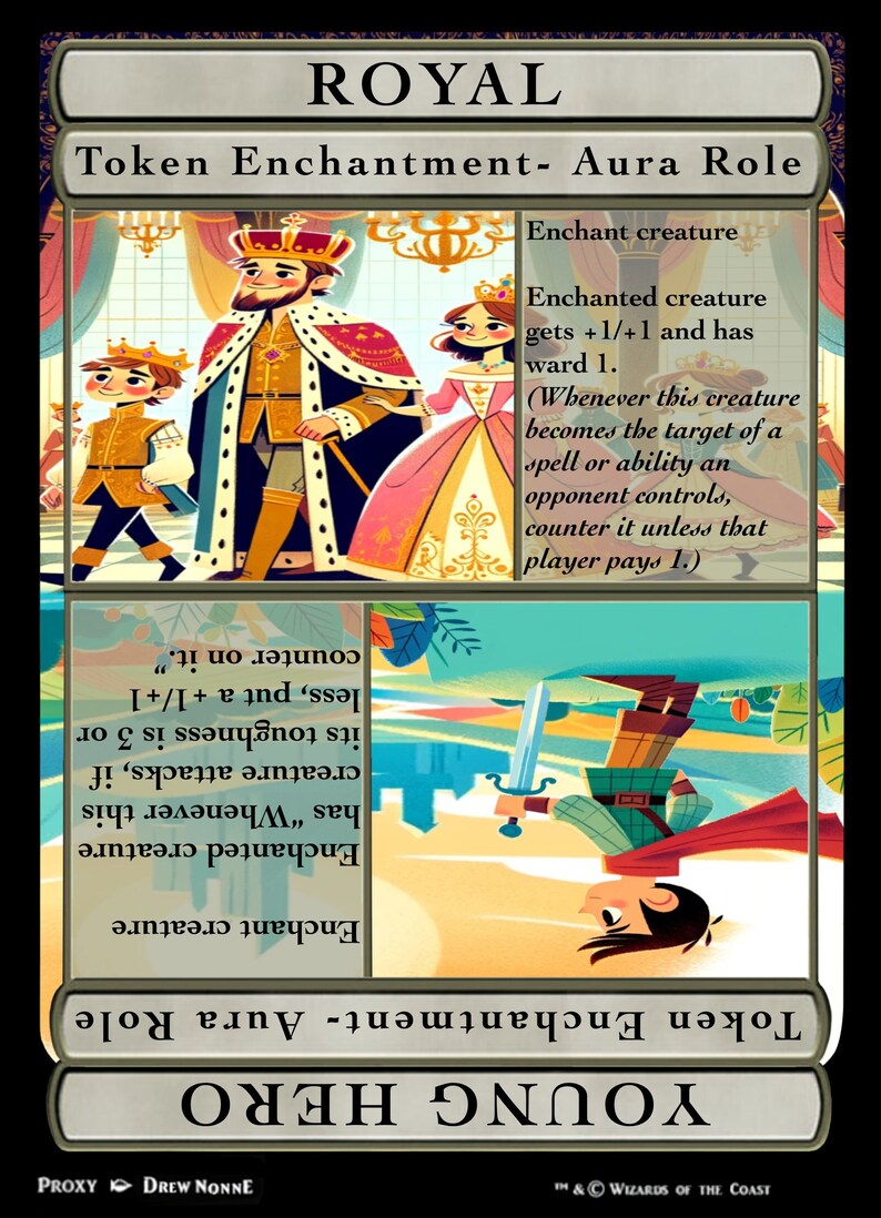 MTG Role Tokens - Storybook Art - Etsy