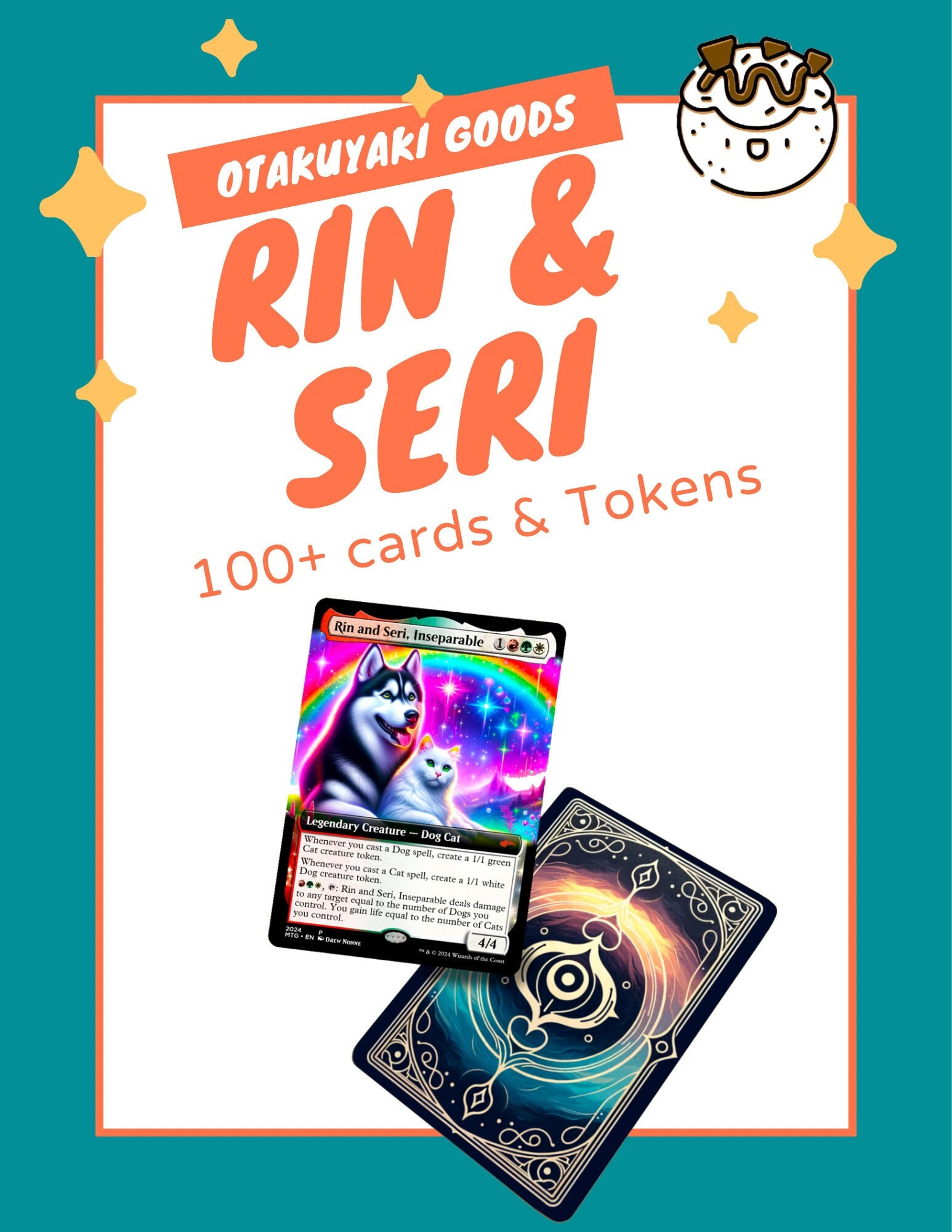 Puppies & Kitties Go Nom Rin and Seri Full Alternative Art Proxy Deck ...