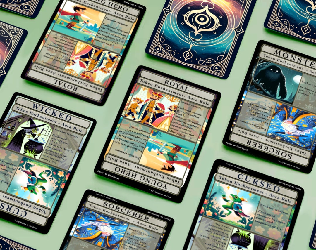 MTG Role Tokens - Storybook Art - Etsy