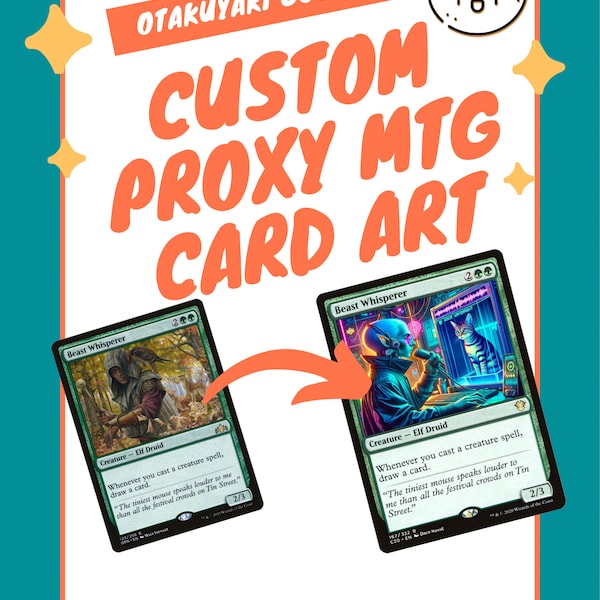 Custom Proxy Mtg Card Etsy