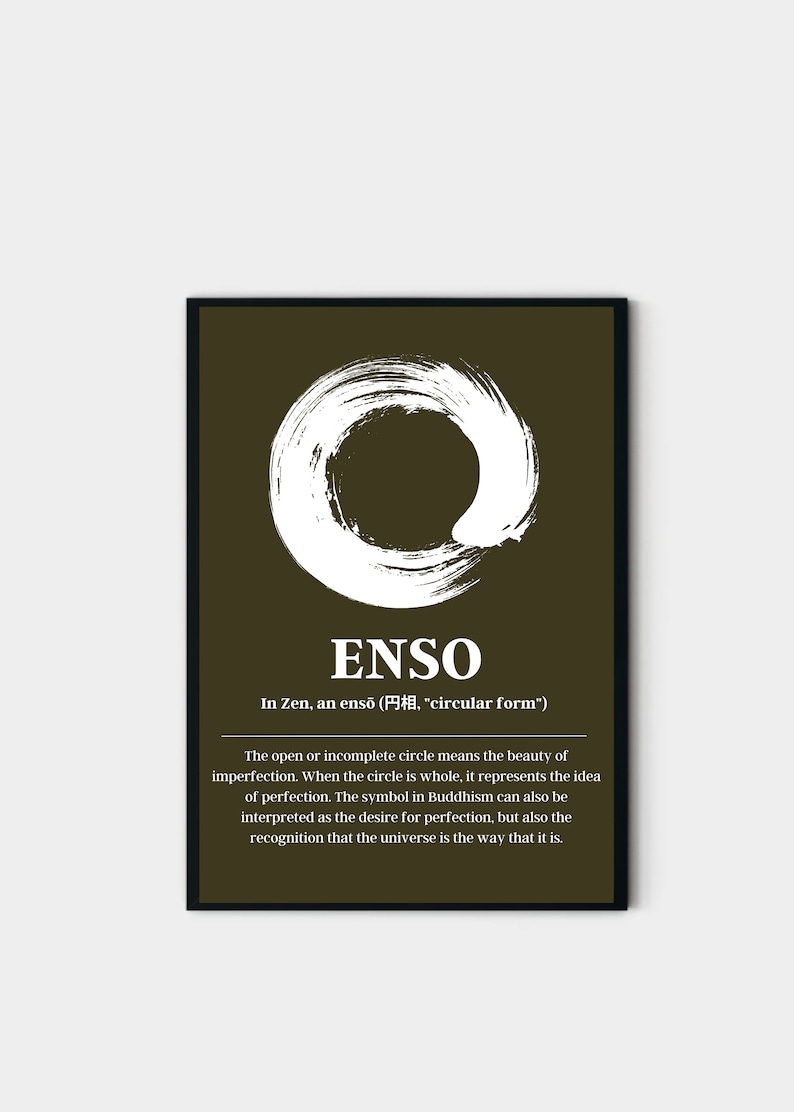 Enso L Digital Art Prints | Black & White + 3 More Versions Digital Art ...