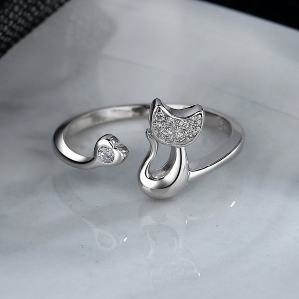 Adjustable Cat Ring - Etsy