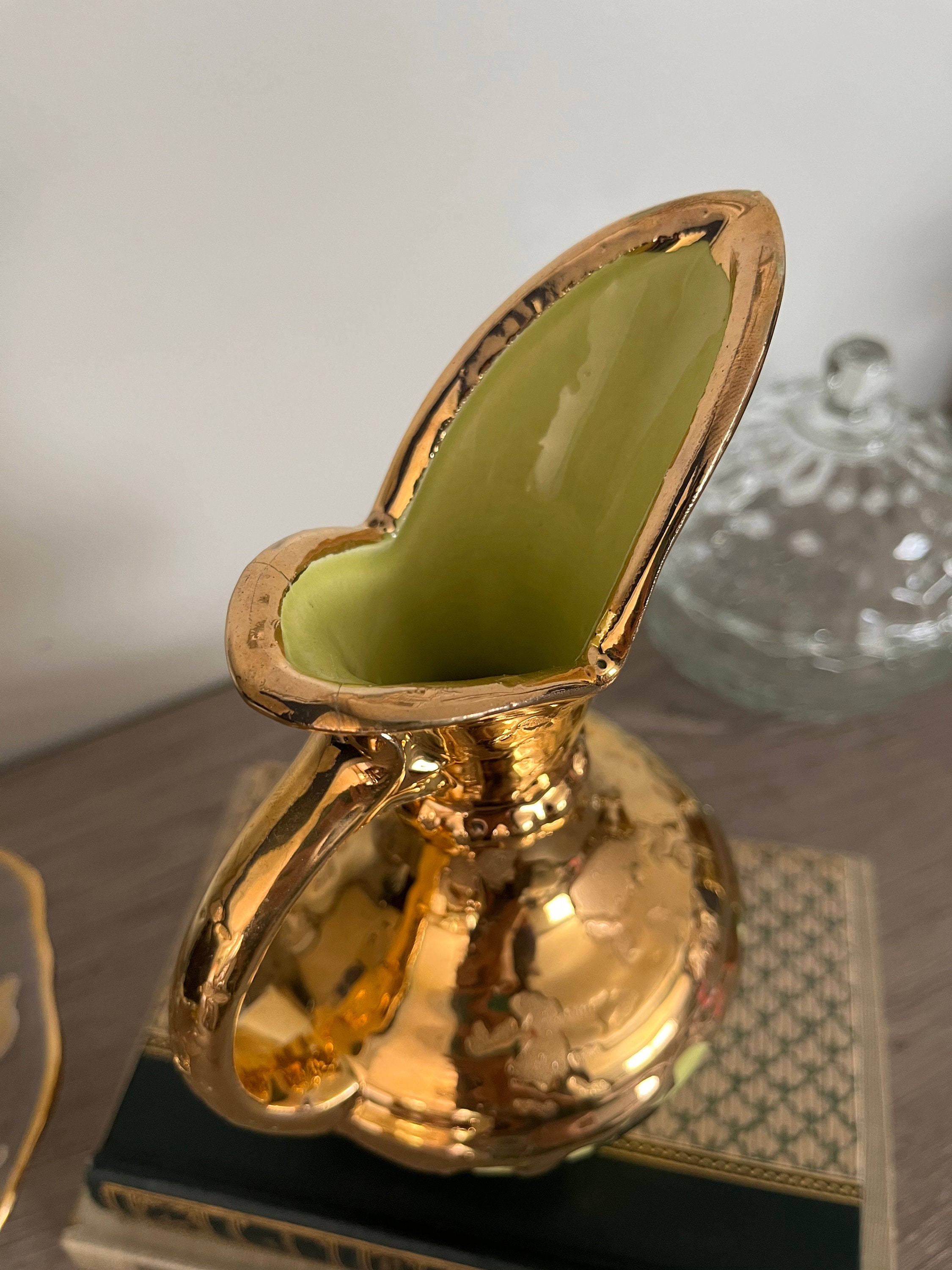 Vintage Savory Weeping Gold Vase/pitcher 24K - Etsy
