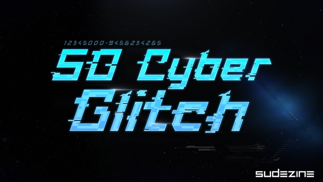 Sdcyberglitch- Futuristic Cyber Font - Punk, Glitch Font, Hacker Font ...