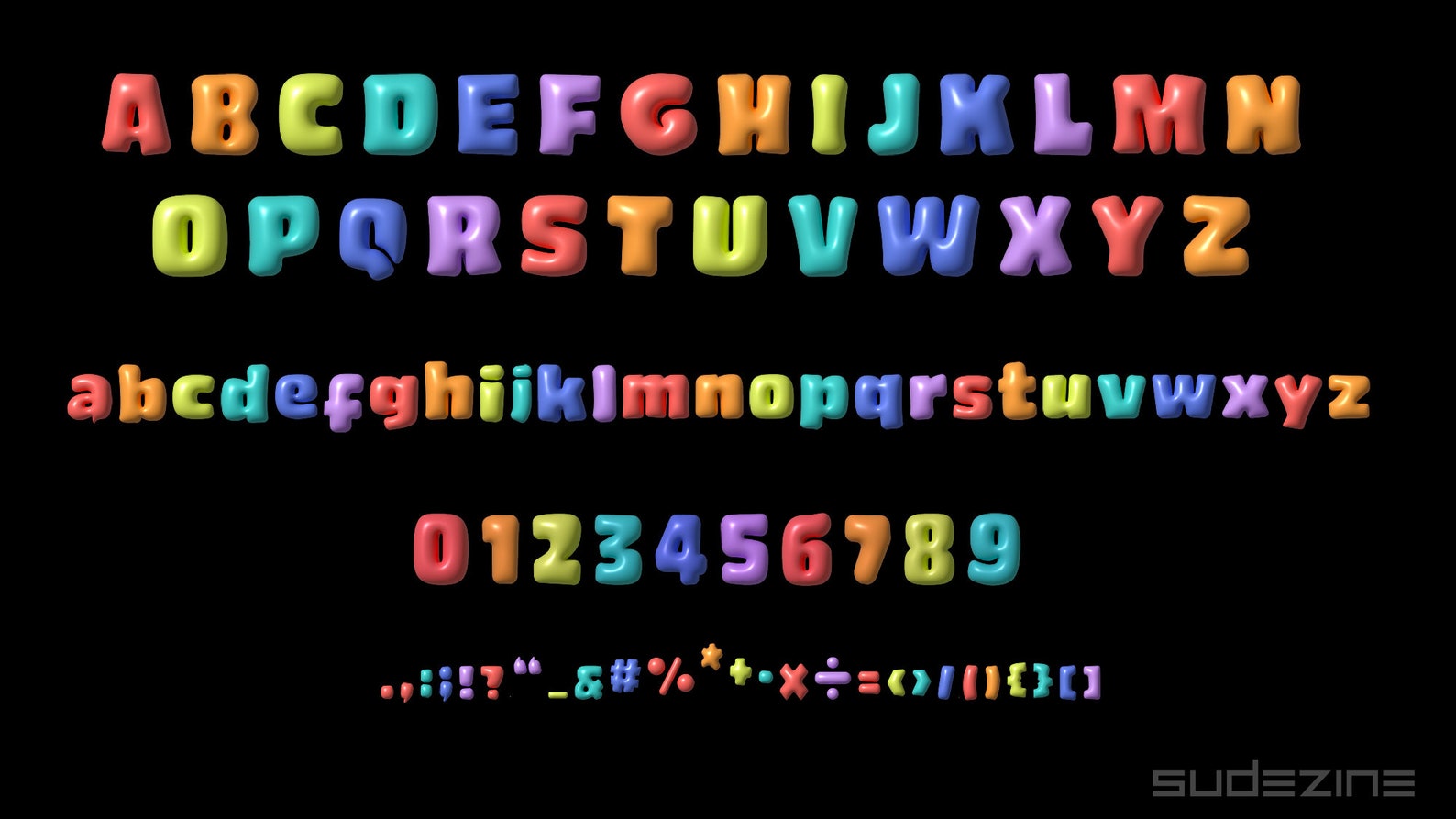 Sd3dballoon- 3D Balloon Font - Cute Font - Crafty Font - Canva Font ...