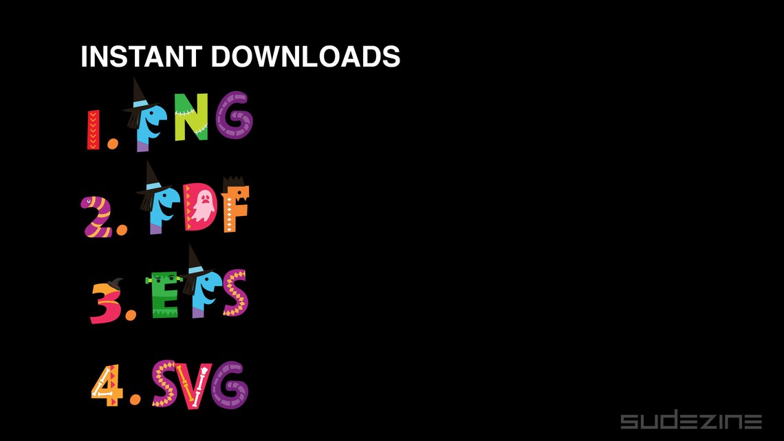 Halloween Clipart - Alphabet Clipart, PNG Clip Art, Vector File ...