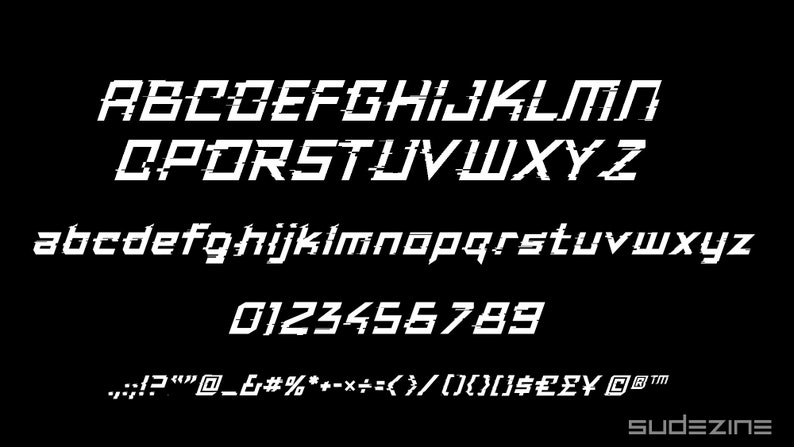 Futuristic Cyber Glitch Font: Punk Hacker Style (digital Download) - Etsy
