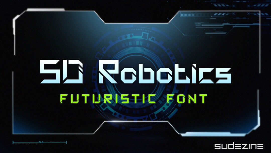 Sdrobotics-- Futuristic Science Font - Cyber Font, Robotic Font, Hacker ...