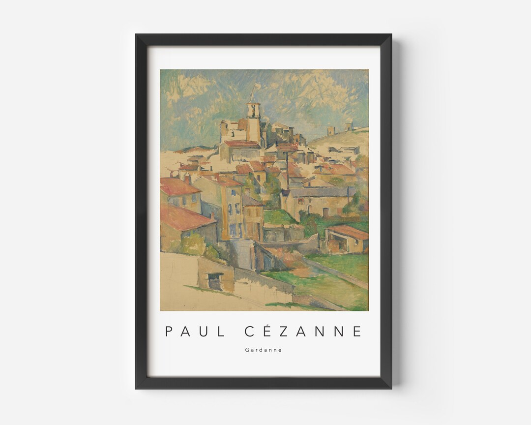 Paul Cezanne, Gardanne, Mid-century Art Poster, Famous Painting, Famous ...