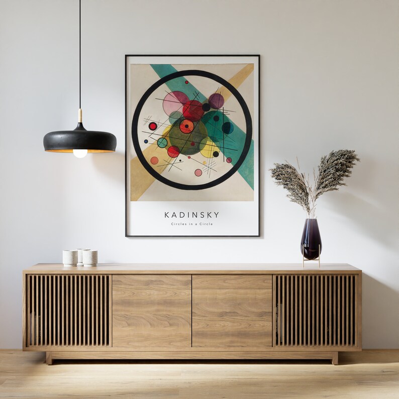 Wassily Kandinsky, Circles in a Circle, Mid-century Art Poster, Famous ...