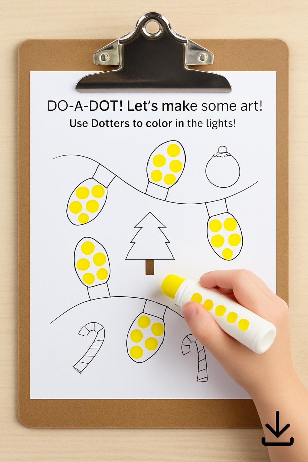 Christmas Lights Dot Marker Page – Holiday Toddler Printable - Etsy