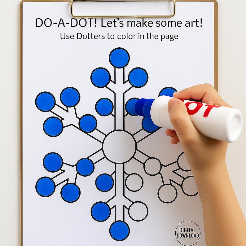 Snowflake Dot Page - Etsy