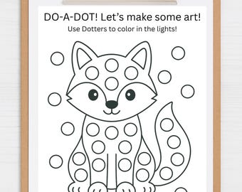 Snowman Dot Marker Page | Winter Dot Art Printable - Etsy