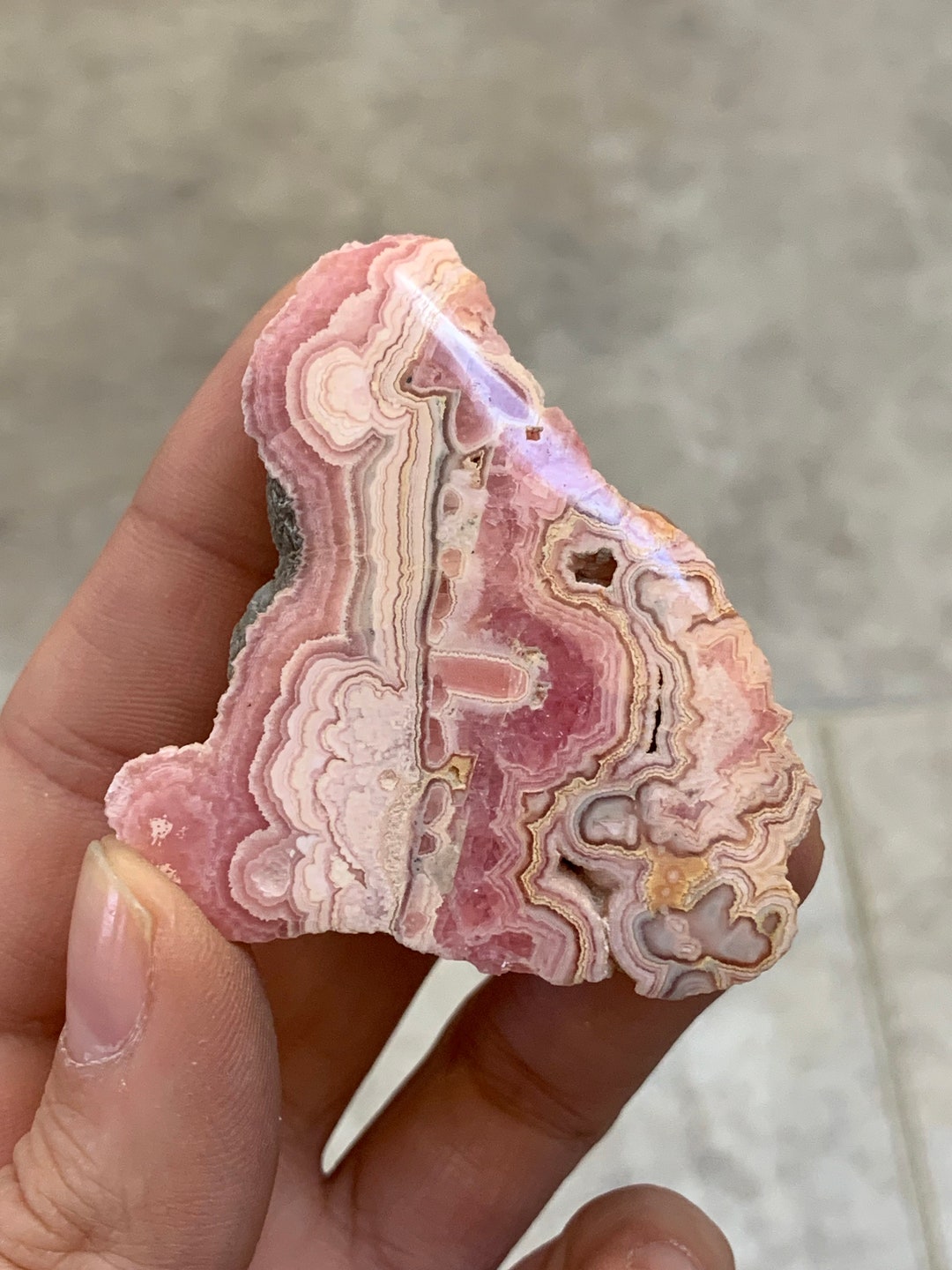 Rhodochrosite Specimen crystal Mineral Specimen Druzy - Etsy