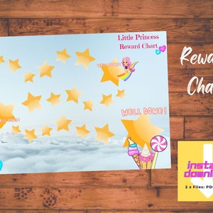 Printable Princess Reward Chart - Etsy