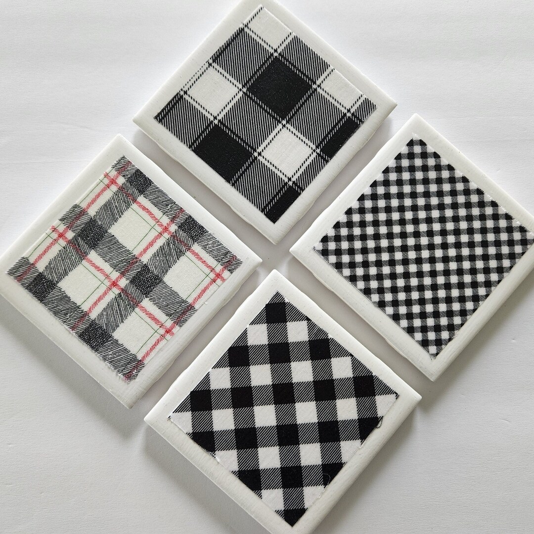 Buffalo Print Coasters - North Woods Cabin Coasters - Farmhouse Styled ...