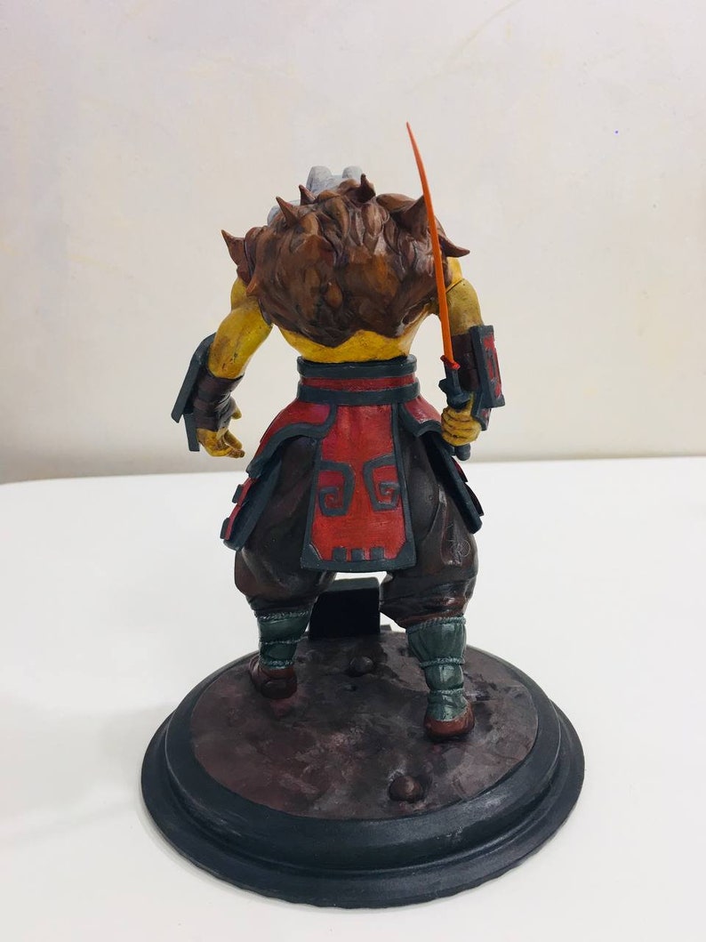 Juggernaut Figurine Dota 2 Дота 2, One of a Kind Figurine, Statuets. - Etsy