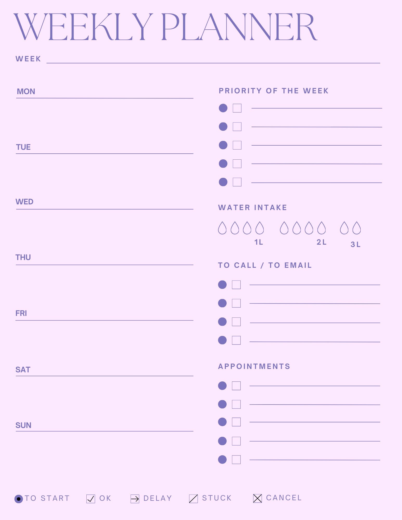Ultimate Time Management Toolkit Digital Download/printable PDF. Daily ...