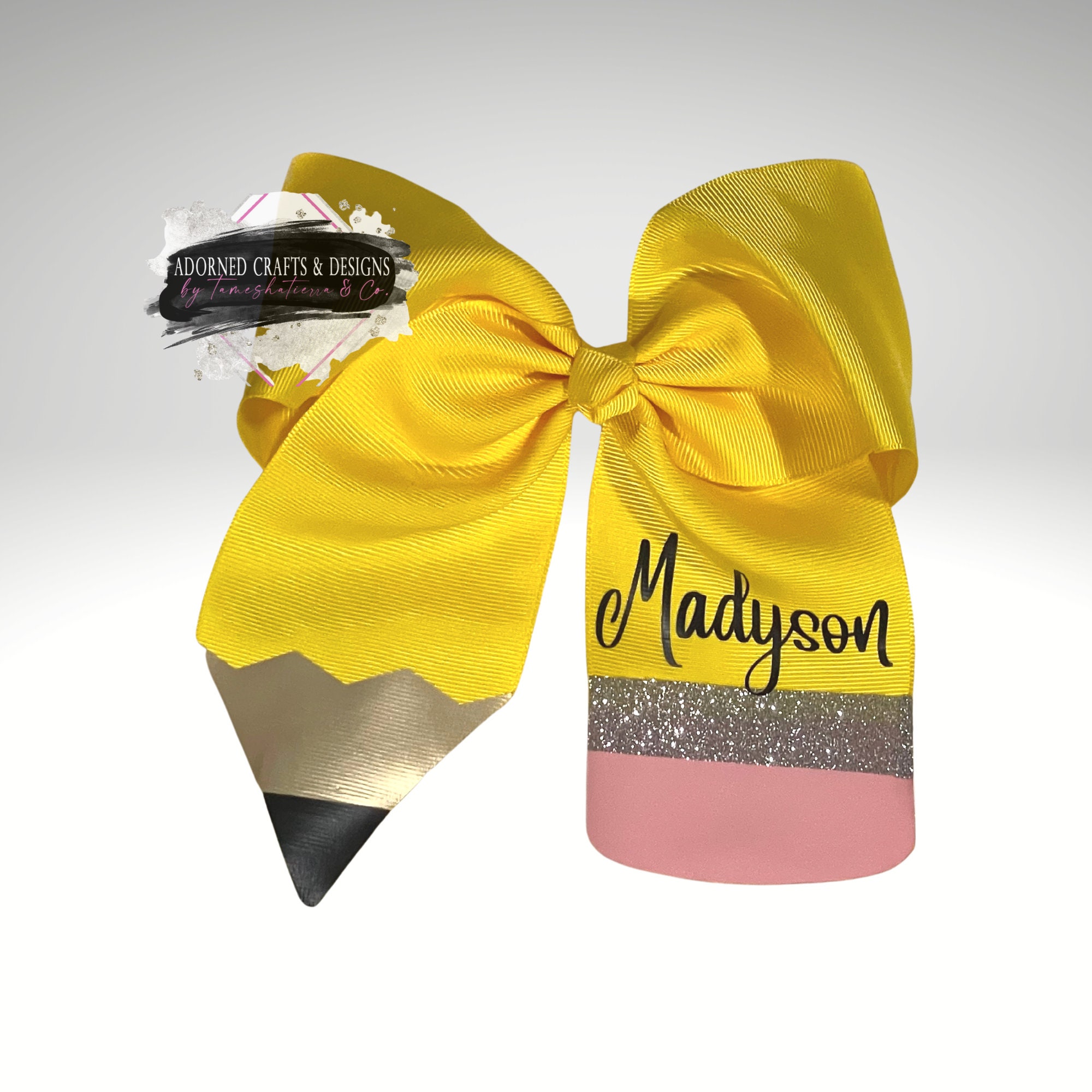 Personalized Hair Bows Crayola Bow Pencil Bow Girls Hair Bow Pencil ...