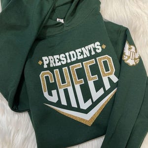 Custom Youth Cheer Sweatsuit: Glitter Hoodie & Sweatpants - Etsy