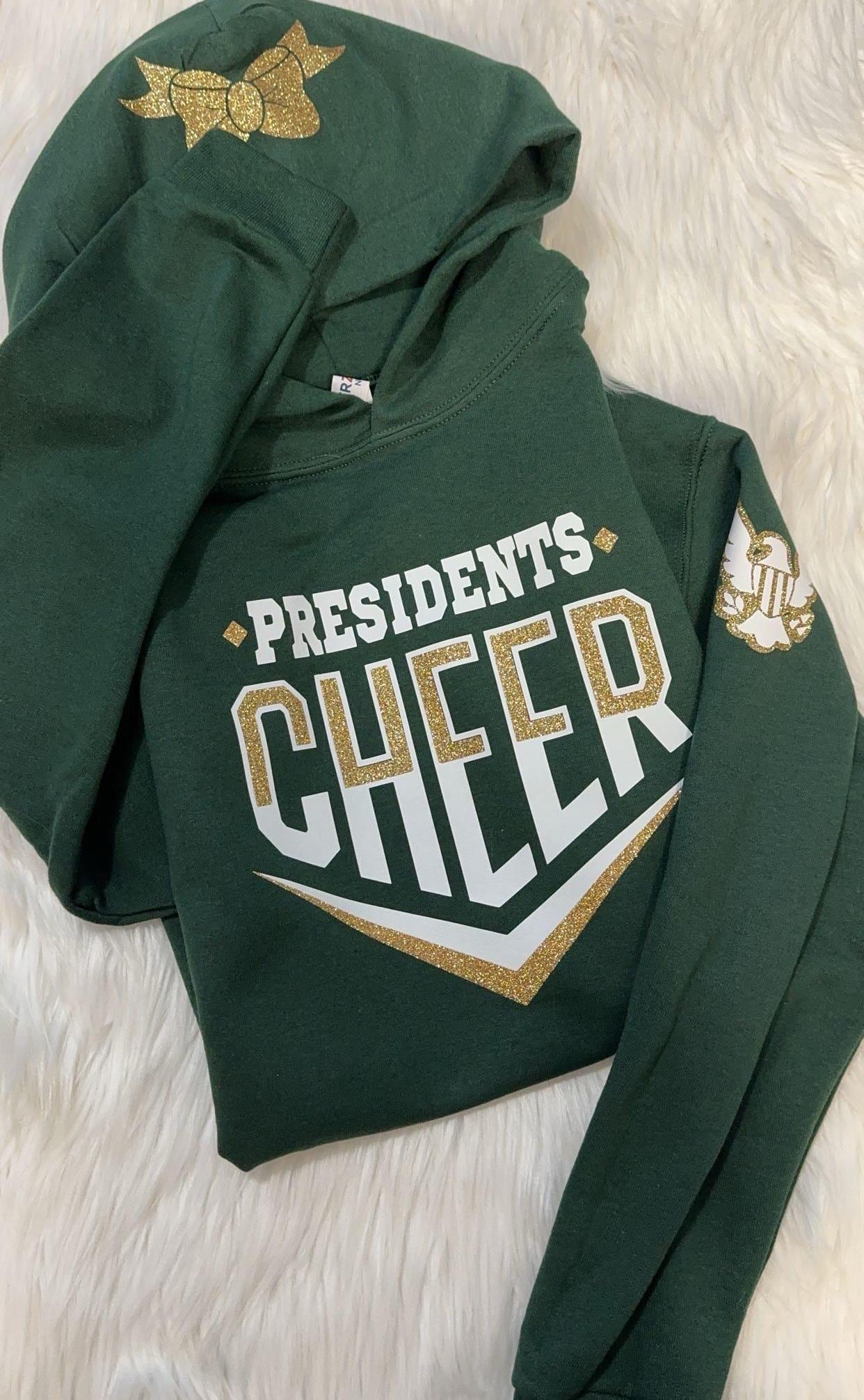 Custom Youth Cheer Sweatsuit: Glitter Hoodie & Sweatpants - Etsy
