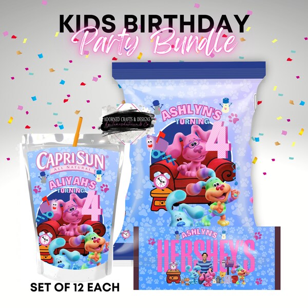 Blue Clues Party Favor Template - Etsy