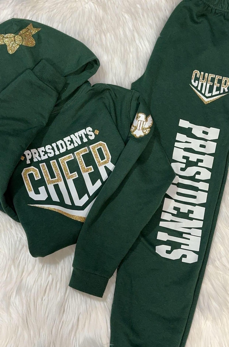 Custom Cheer Sweat Suit: Adult Cotton Hoodie & Sweatpants - Etsy