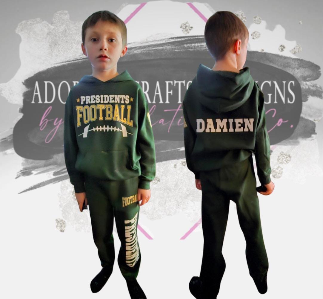 Custom Youth Football Sweat Suit: 100% Cotton Team Warmup - Etsy