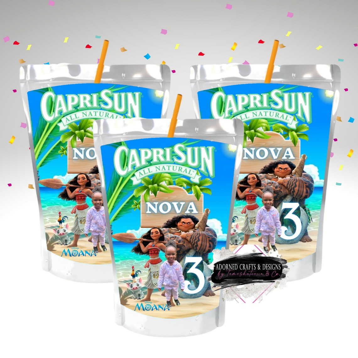 Customized Caprisun Personalized Favors Caprisun Labels Digital Printed ...