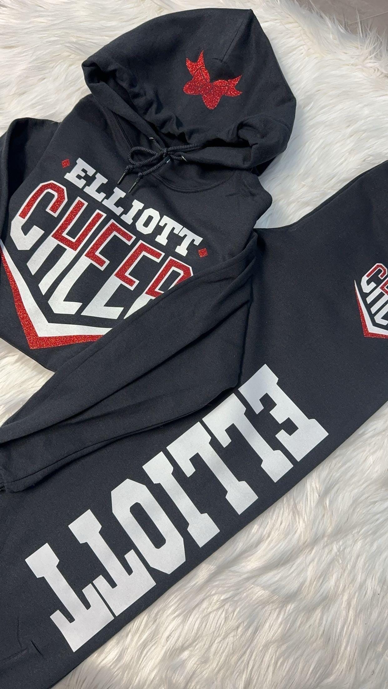 Custom Cheer Sweat Suit: Adult Cotton Hoodie & Sweatpants - Etsy