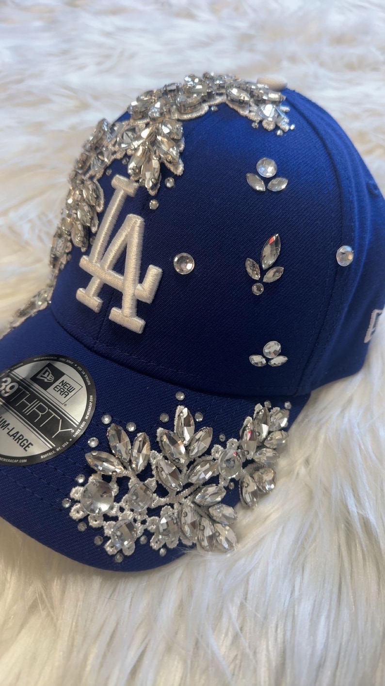 Customizable Rhinestone Baseball Cap: NY Bling Hat - Etsy