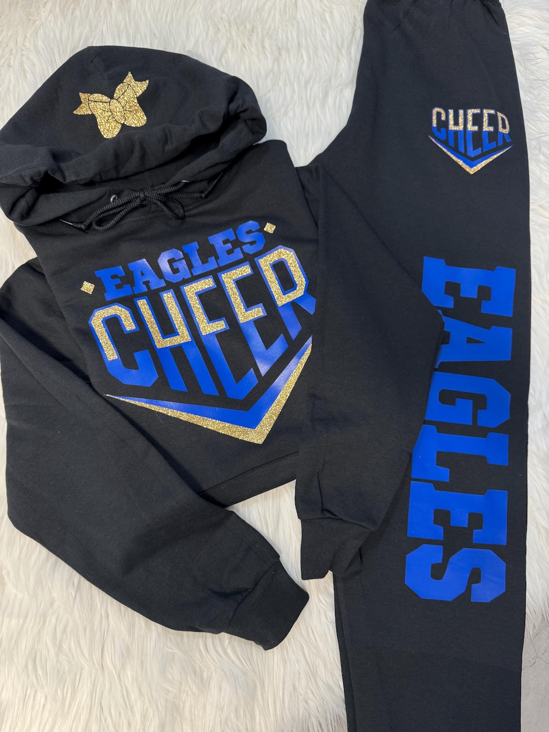 Custom Cheer Sweat Suit: Adult Cotton Hoodie & Sweatpants - Etsy