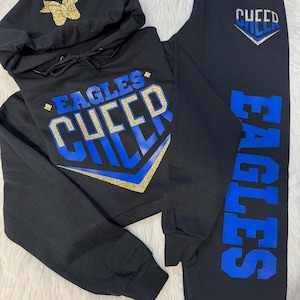Custom Cheer Sweat Suit: Adult Cotton Hoodie & Sweatpants - Etsy