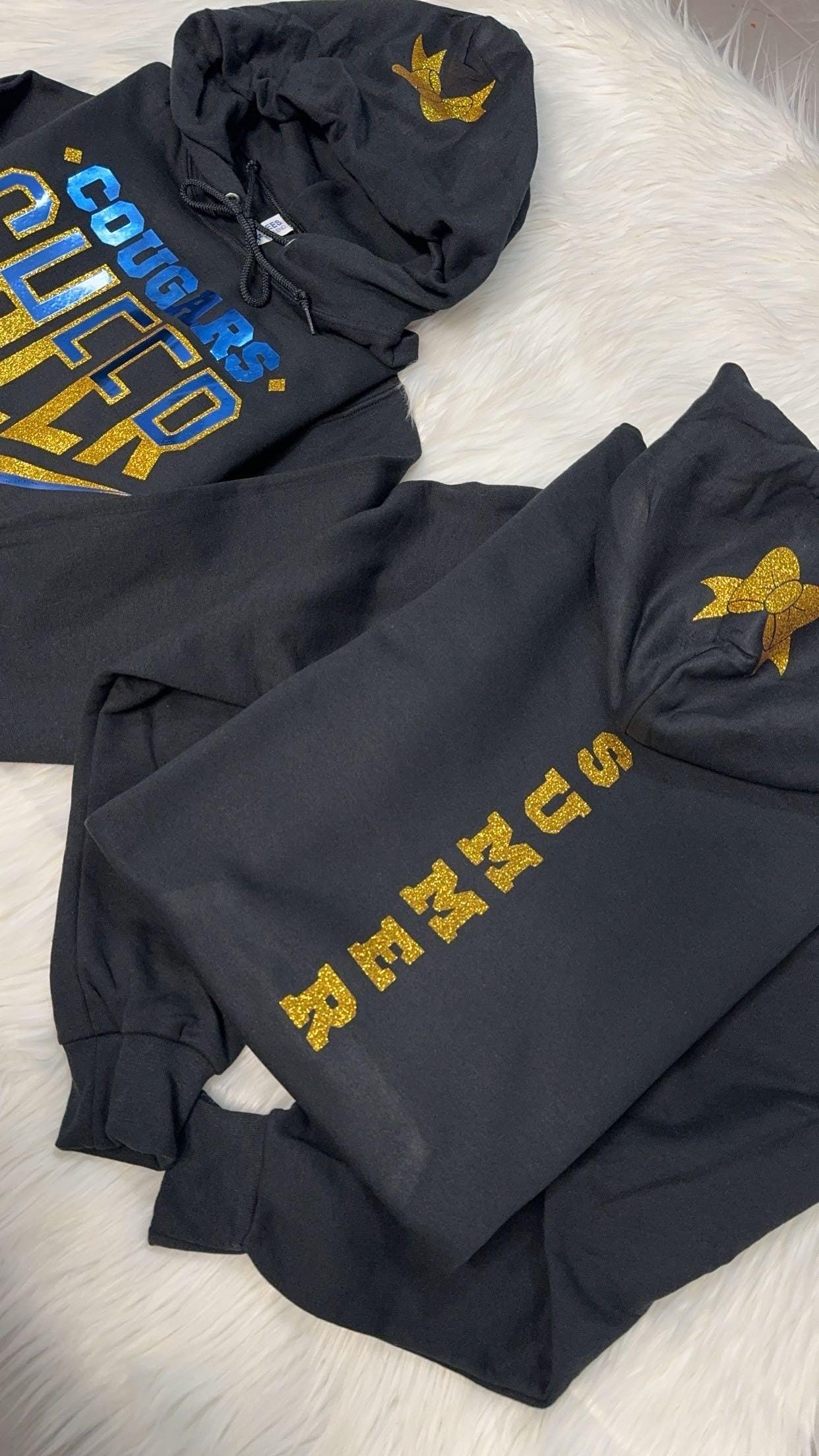 Custom Cheer Sweat Suit: Adult Cotton Hoodie & Sweatpants - Etsy