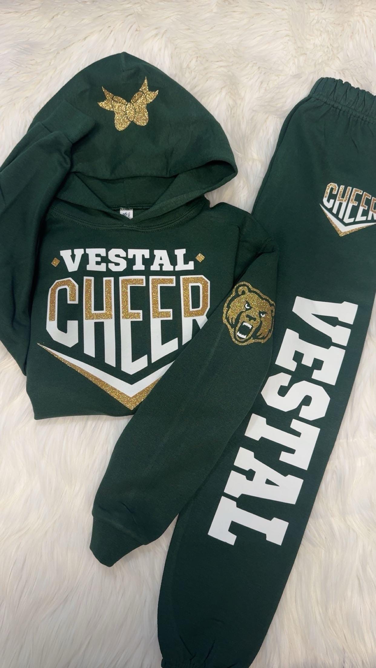 Custom Cheer Sweat Suit: Adult Cotton Hoodie & Sweatpants - Etsy