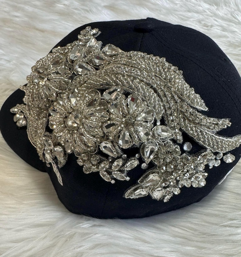 Customizable Rhinestone Baseball Cap: Embellished NY Bling Hat - Etsy