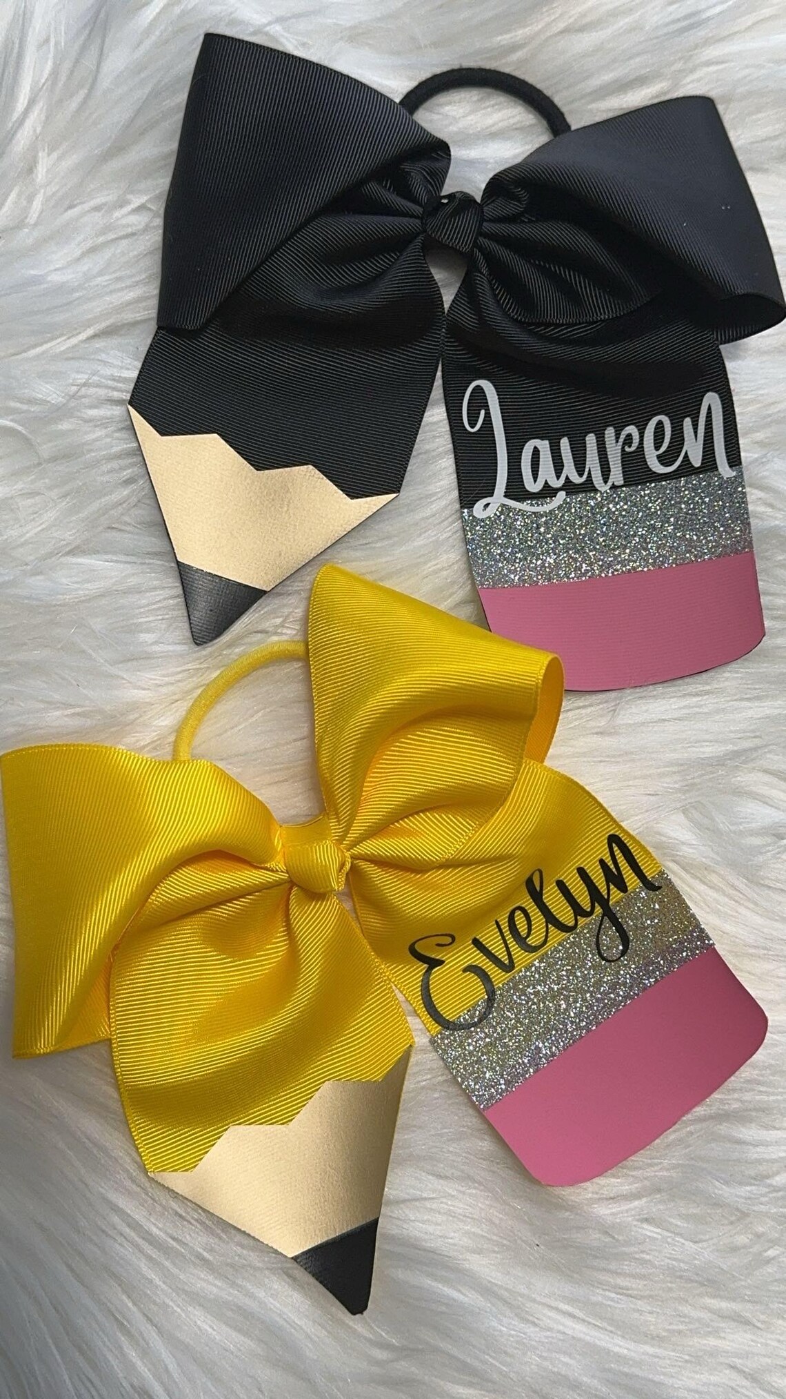 Personalized Hair Bows | Crayola Bow | Pencil Bow | Girls Hair Bow ...