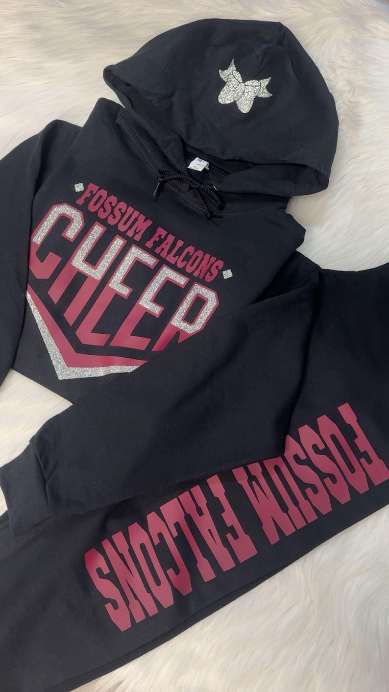 Custom Cheer Sweat Suit: Adult Cotton Hoodie & Sweatpants - Etsy