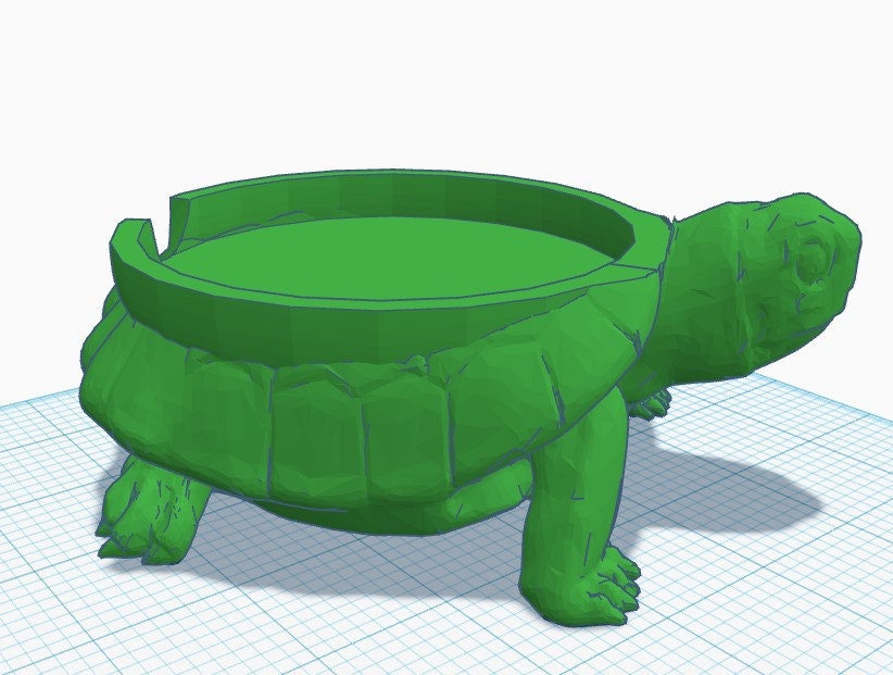 3D STL File Turtle Amazon Echo Stand - Etsy