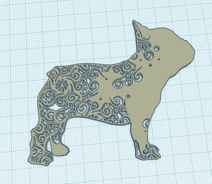 3D STL File Frenchie/boston Wall Set - Etsy